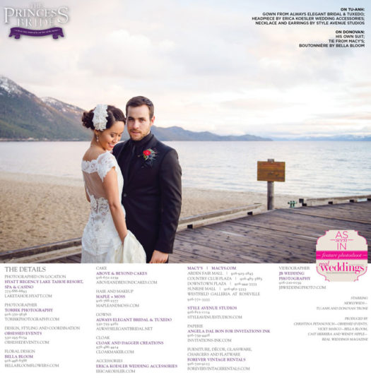 Tahoe Wedding Inspiration: The Princess Bride – Styled Shoot Blog ...