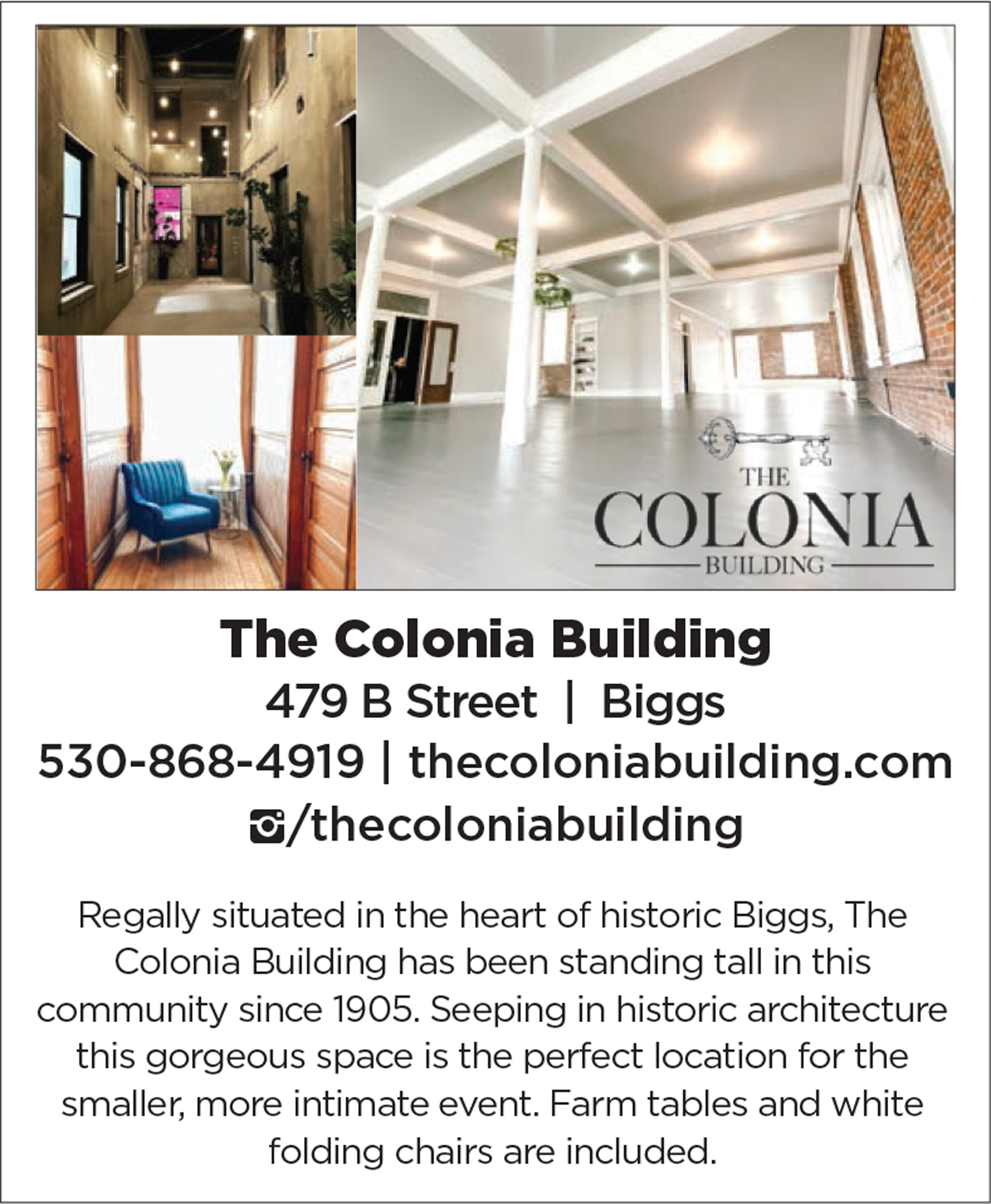 The Colonia Building | Sacramento Biggs Chico Industrial Chic Wedding Venue
