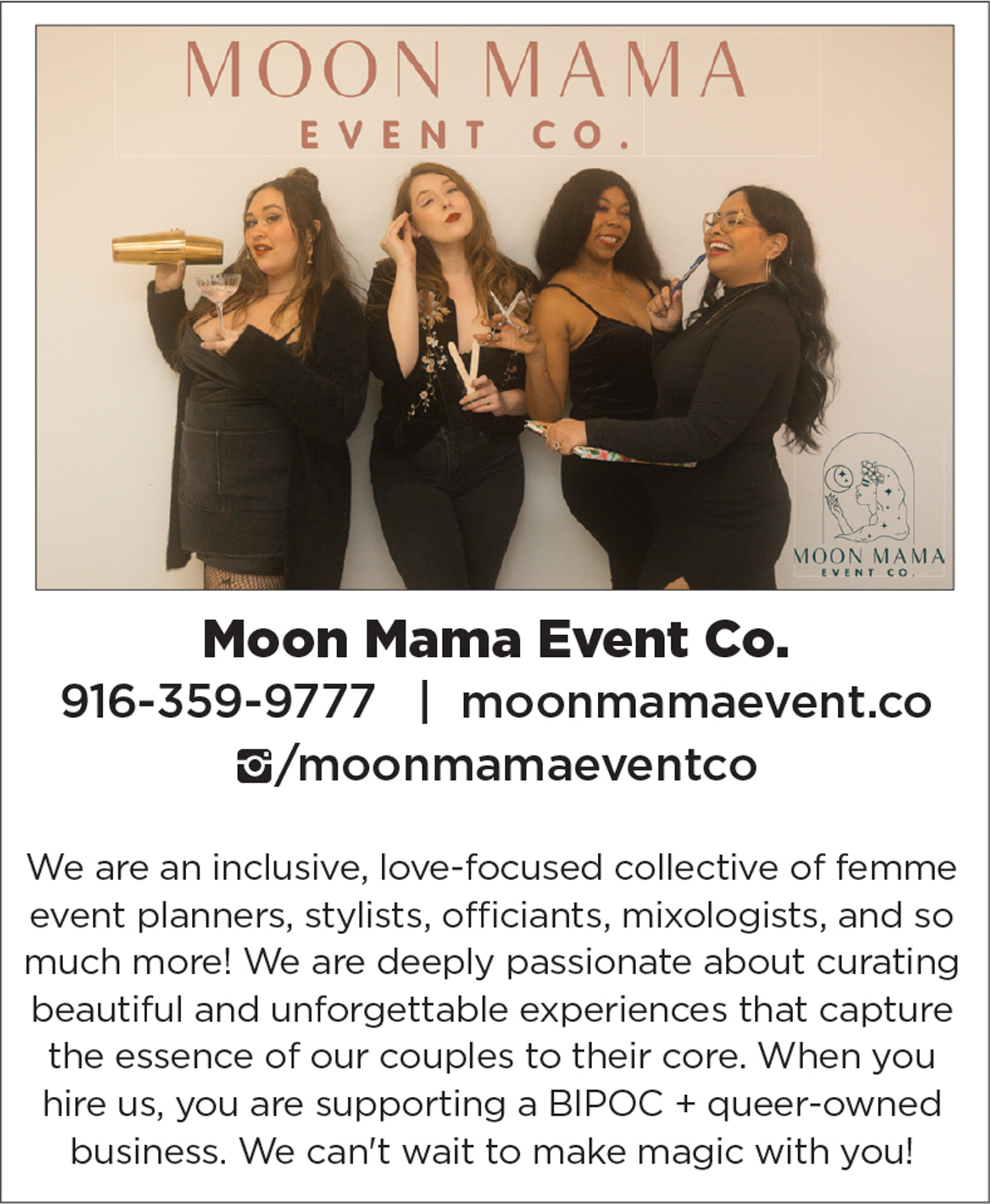 Moon Mama Event Co. | Sacramento Wedding Planner Officiant DJ Bartender
