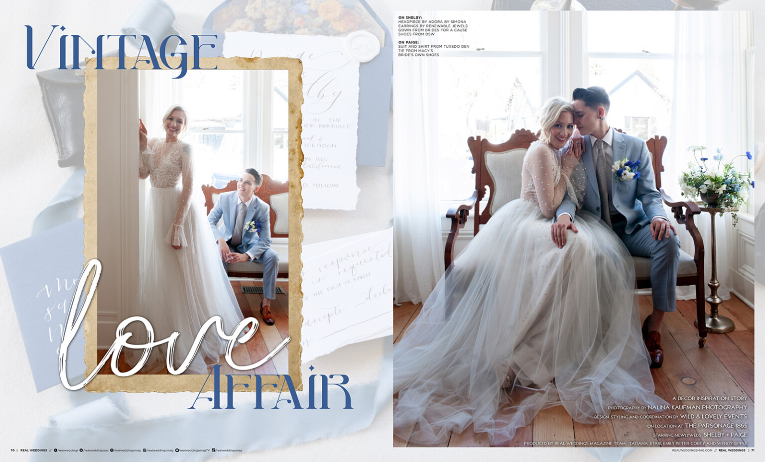 The Parsonage 1865 Wedding Inspiration: Vintage Love Affair—The Layout